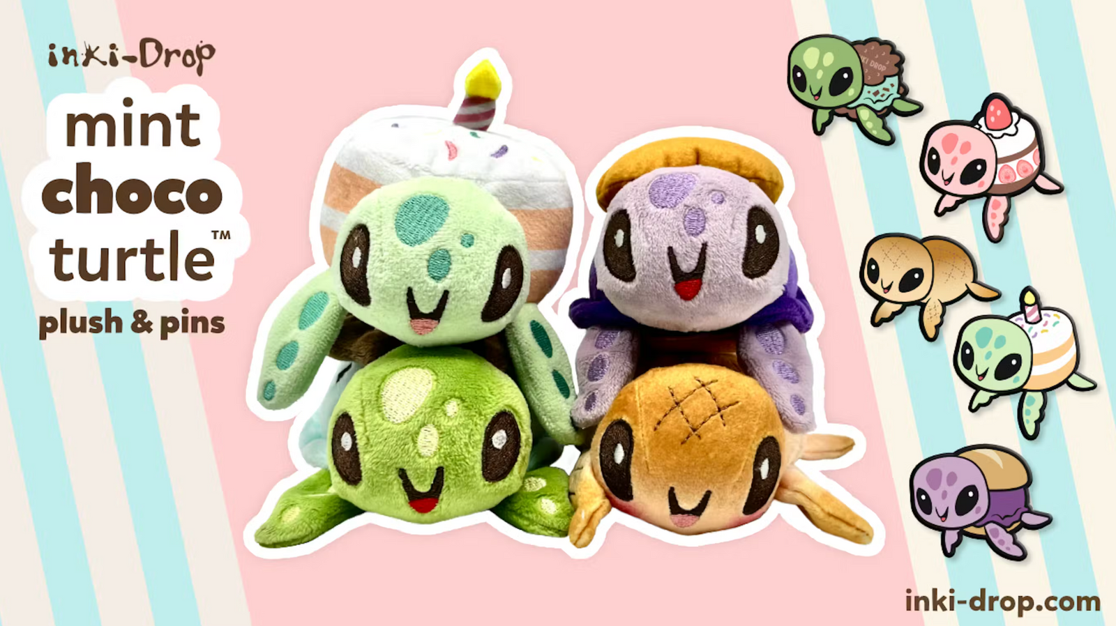 inki-Drop - Ocean-Inspired Cute Plush, Pins & Gifts!