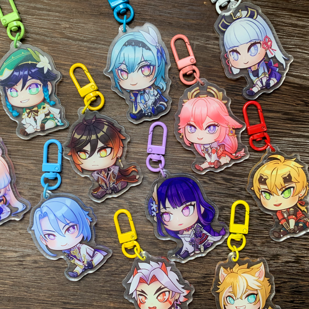 Genshin Impact Acrylic Charms – inki-Drop